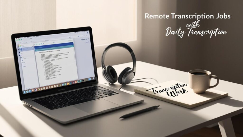 Work at Home as a Transcriptionist For Daily Transcription