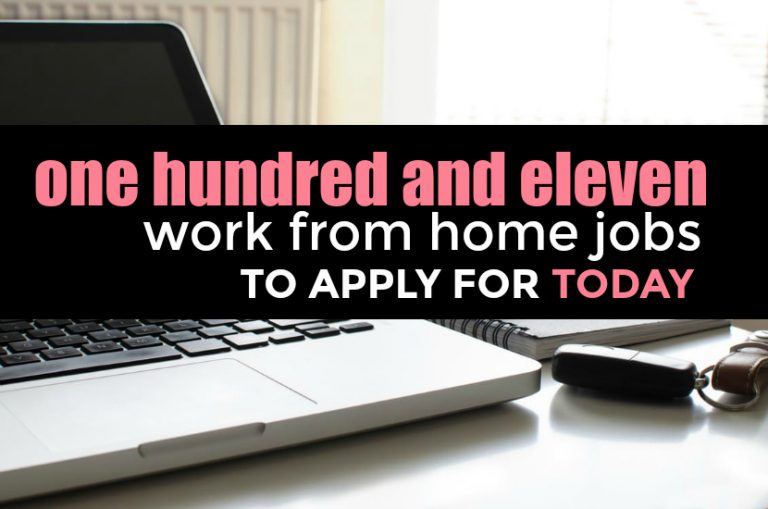The Massive List of 111 Legit Work From Home Jobs