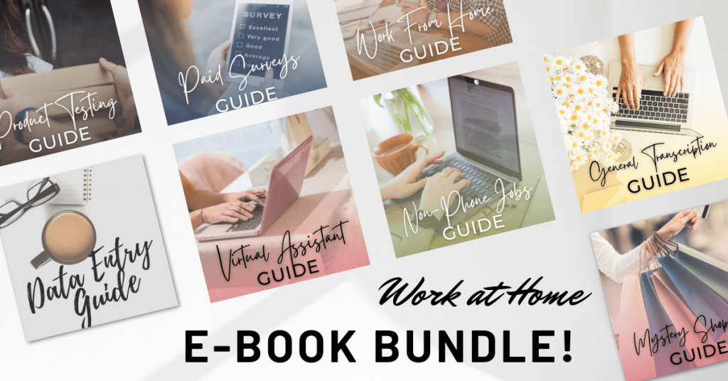 8 E-books - Data Entry, Virtual Assisting, General Transcription, + More
